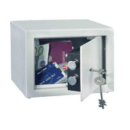 Q-Connect Key-Operated Safe 10 Litre Cream 200x310x200 - Hunt Office UK