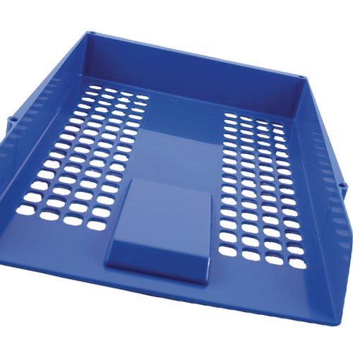 Q-Connect Letter Tray Plastic Blue KF10052 - Hunt Office UK