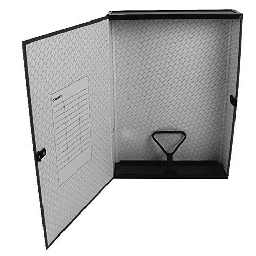 Box File Foolscap 75mm Spine Black Pack of 5 Q-Connect KF20017 - Hunt ...