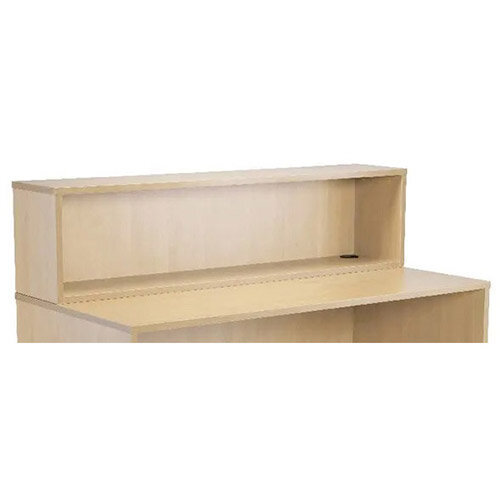 Jemini Modular Reception Straight Hutch Unit Maple W1600xD300xH405mm ...