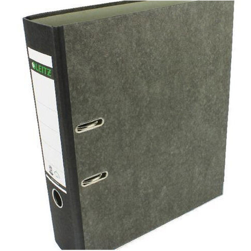 Leitz Standard Foolscap Lever Arch File Black Pack 10 - Hunt Office UK