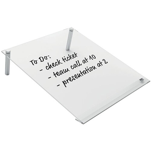 Nobo A4 Transparent Acrylic Mini Whiteboard Slanted Desktop 1915612 ...
