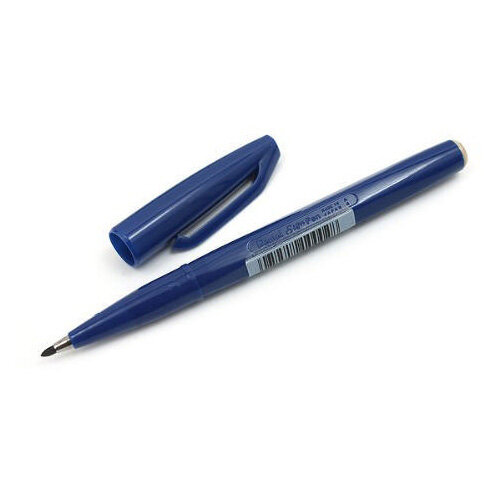 Pentel S520 Sign Pen Blue Fibre Tipped 1.0mm Line Pack 12 - Hunt Office UK