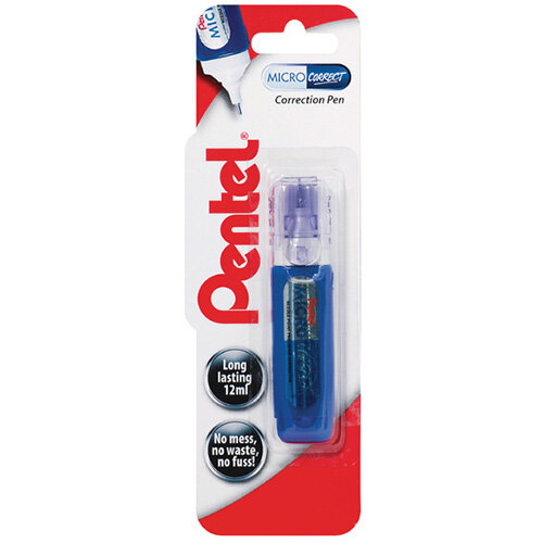 Pentel Micro Correction Pen 12ml Ref XZL31-W - Hunt Office UK