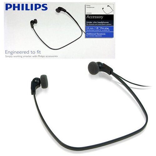 Philips LFH334 Dictation Headphones - Hunt Office UK