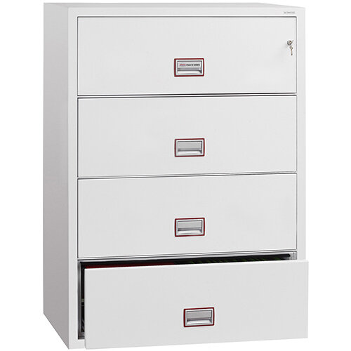Phoenix World Class Lateral Fire File FS2414K 4 Drawer Side Filer ...