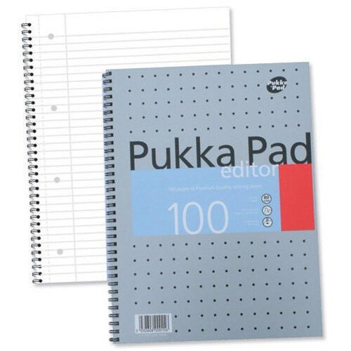 Pukka Pad A4 Punched Notebook 100 Pages Pack 3 - Hunt Office UK