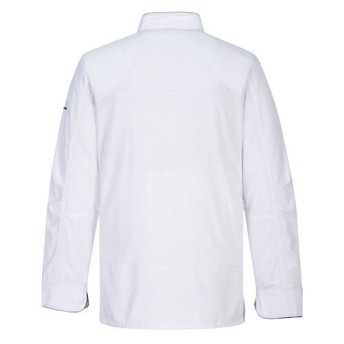 Portwest C835 Surrey Long Sleeve Chef Jacket White Small - Hunt Office UK