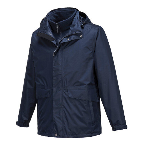 Portwest S507 Argo Classic 3in1 Jacket Navy Medium - Hunt Office UK