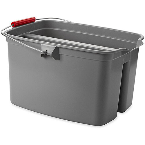 Rubbermaid Double Bucket 18L Grey - Hunt Office UK