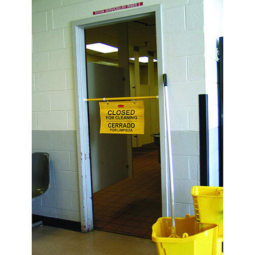 Rubbermaid Site Safety Hanging Sign Multilingual Closed for Cleaning ...