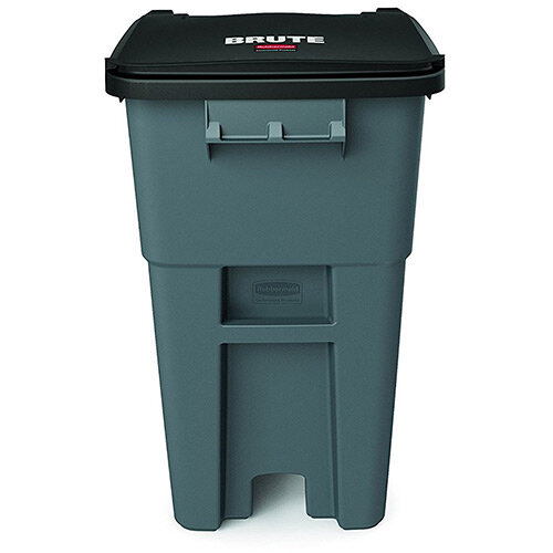 Rubbermail 189.3L BRUTE Rollout Container Wheelie Bin Grey - Hunt Office UK