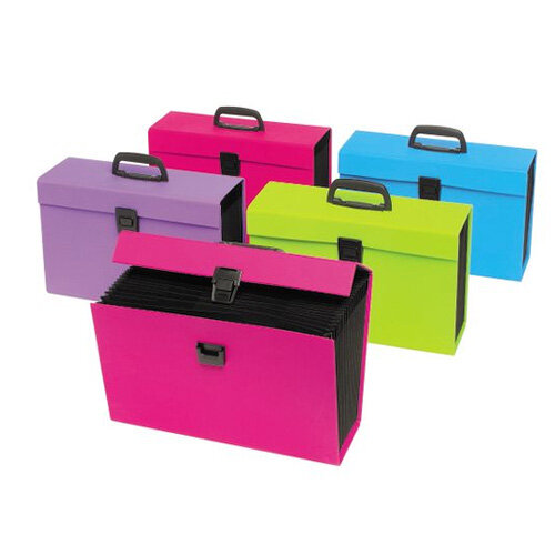 Rexel Joy Expanding Box File Perfect Purple 2104020 - Hunt Office UK