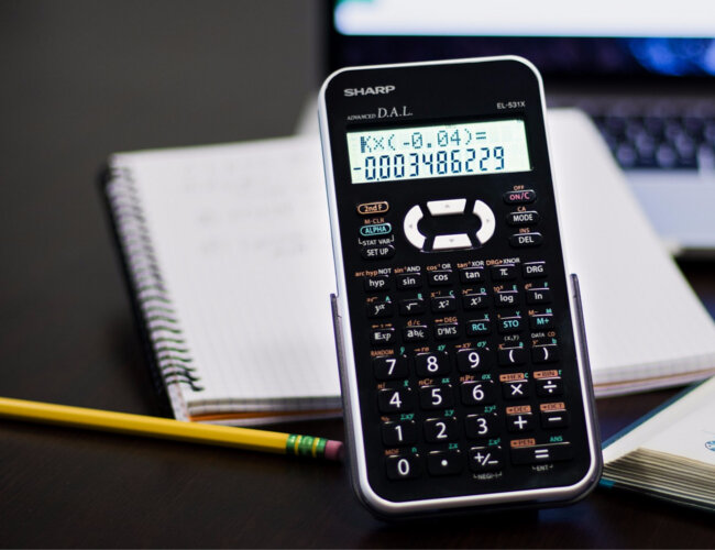Sharp Black EL-531XH Scientific Calculator EL531XBWH - Hunt Office UK