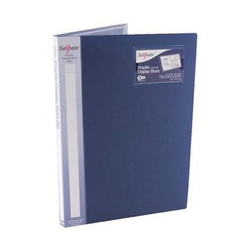 Snopake Polyfile Display Book A4 20-Pocket Blue 12367 - Hunt Office UK