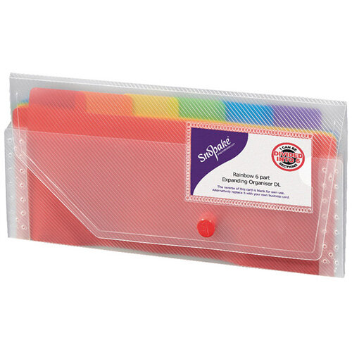 Snopake Rainbow Expanding Organiser DL 15770 - Hunt Office UK