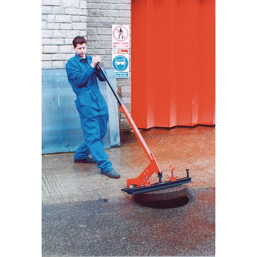 Manual Manhole Cover Lifter Lightweight - Hunt Office UK