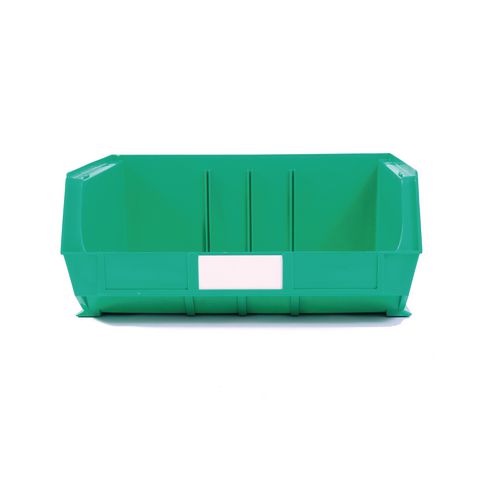 Bin-Storage Linbin Green Pack Of 5 Lxwxhmm:375X420X180 - Hunt Office UK