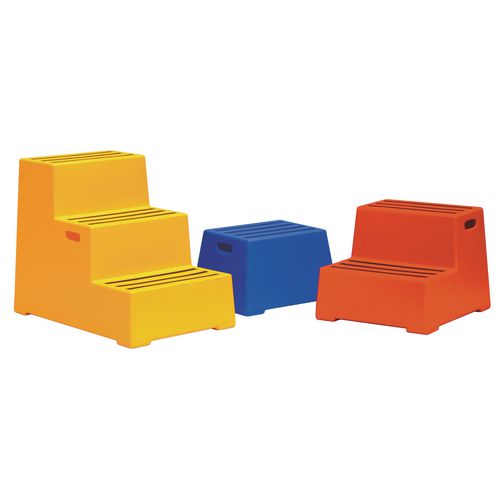 Plastic Safety Steps One Step Red - Hunt Office UK