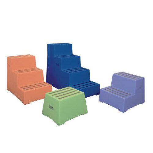 Plastic Safety Steps Four Step Yellow - Hunt Office UK