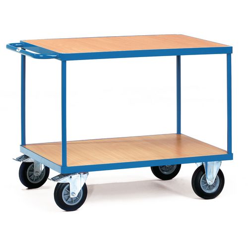 Heavy Duty Table Top Cart With Two Shelves 1000x700mm - Hunt Office UK