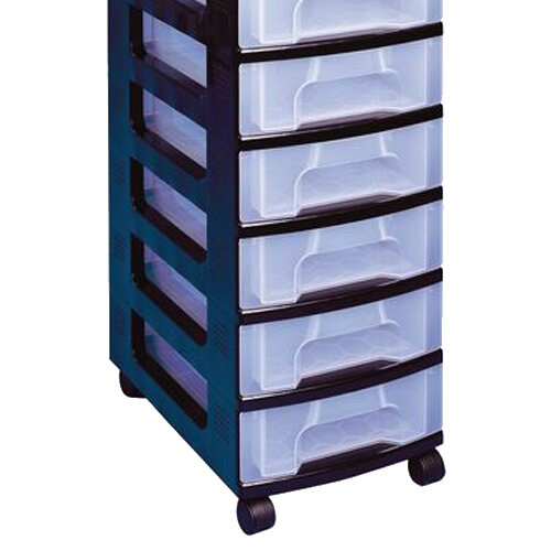 Draw Unit 6x7 Litre Black/Clear - Hunt Office UK