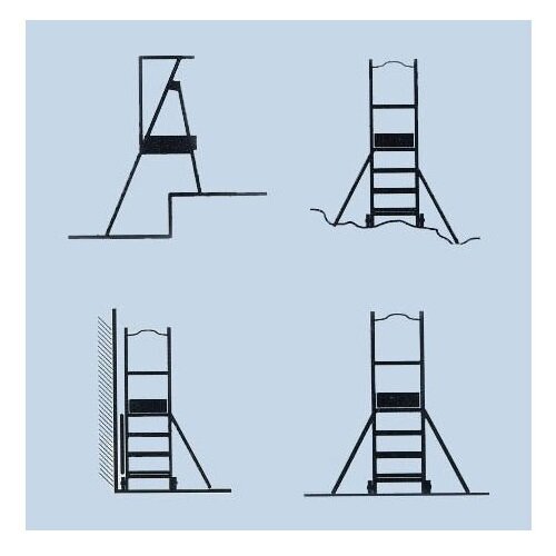 Mobile Telescopic Aluminium Work Platforms With Guard Rails With 4 ...