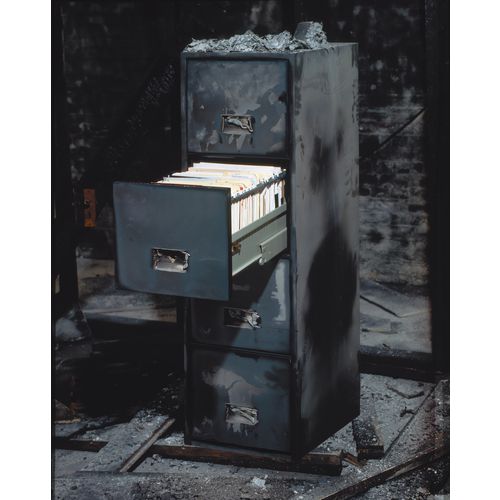 2 Drawer Fire Proof Filing Cabinet 805mm High - Hunt Office UK