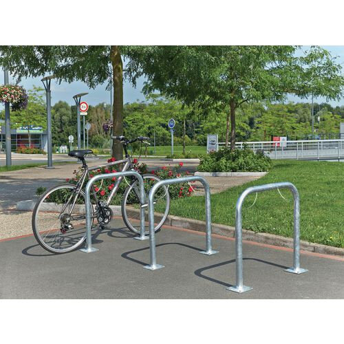 Galvanised Sheffiel Cycle Stands, Surface Mounted 394462 - Hunt Office UK
