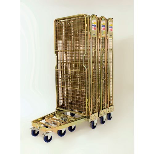 Four Sided Zinc Coated Nestable Roll Pallet - Hunt Office UK