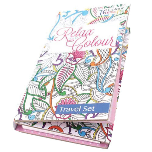 Tallon Adult Colouring Book Travel Set Pack of 6 6844 - Hunt Office UK
