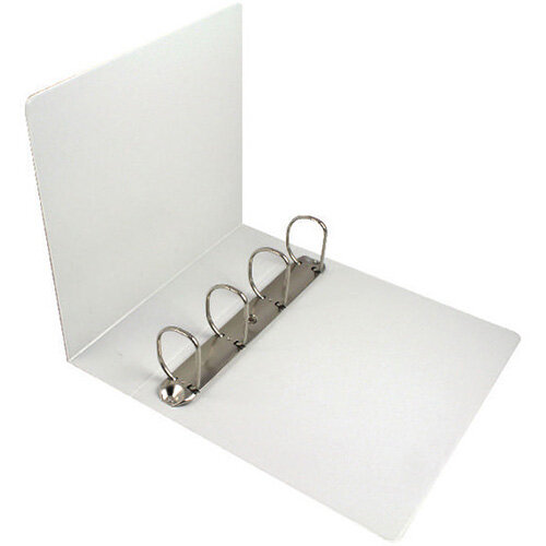 Presentation 4D-Ring Binder 40mm White Pack of 10 WX01329 - Hunt Office UK