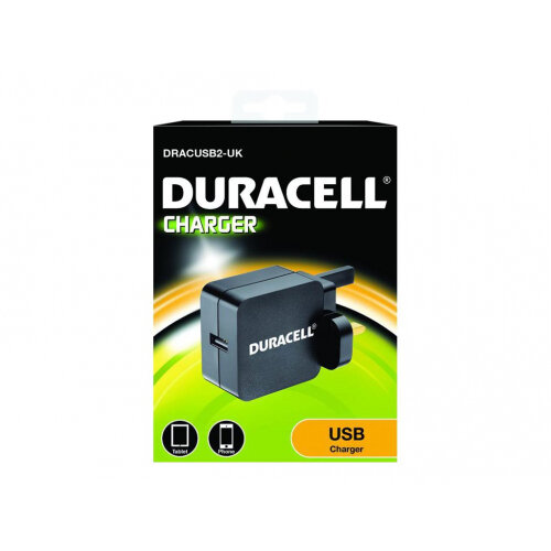Duracell - Power adapter - 2.4 A (Micro-USB Type B) - black - United ...
