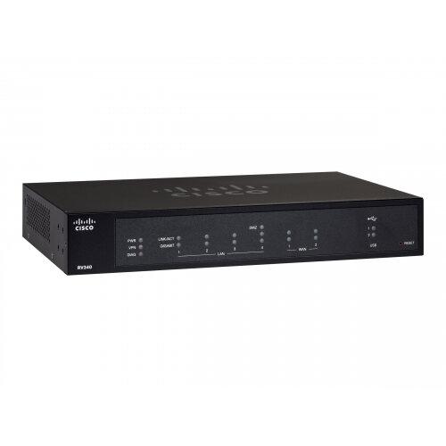 Cisco Small Business RV340 - Router - GigE - WAN ports: 2 - rack ...