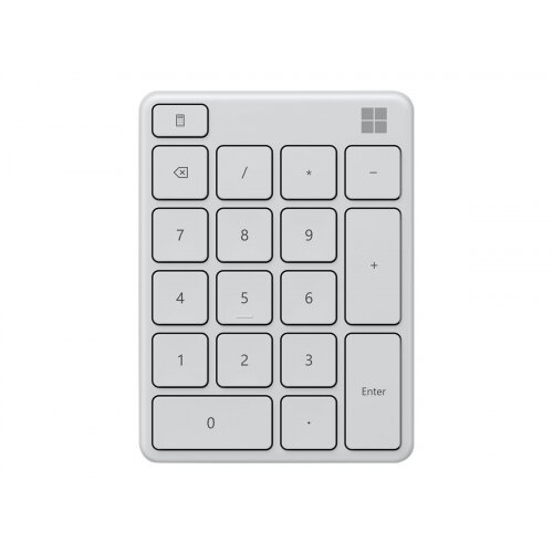 Microsoft Number Pad - Keypad - wireless - Bluetooth 5.0 - Glacier ...
