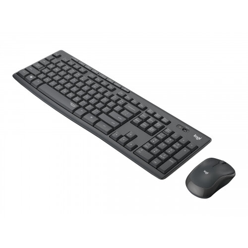 Logitech MK295 Silent Keyboard and mouse set wireless 2.4 GHz QWERTY English graphite Hunt Office UK