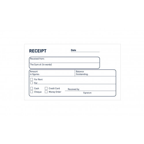 Challenge 140x70mm Triplicate Receipt Book Carbonless 1-50 Taped Cloth ...