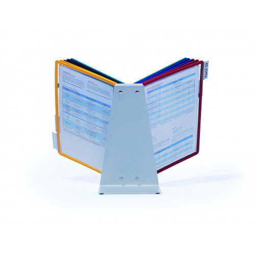 Durable Vario Desk Display System with 10 Panels Assorted Colours ...