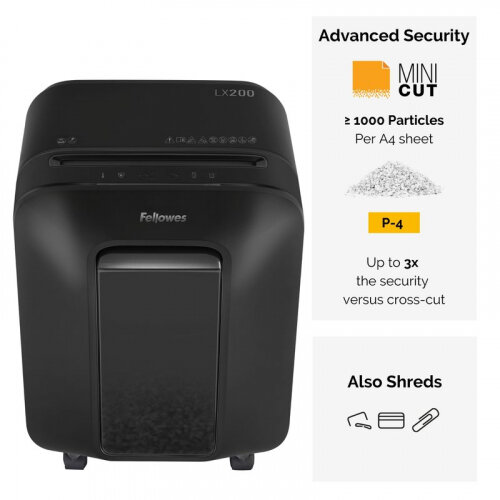 Fellowes Powershred LX211 Micro Cut Shredder 23 Litre 15 Sheet White ...