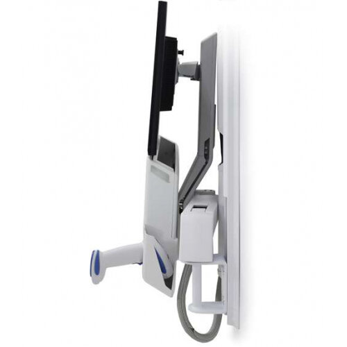 Ergotron StyleView Sit-Stand Combo Arm with Worksurface - Wall mount ...