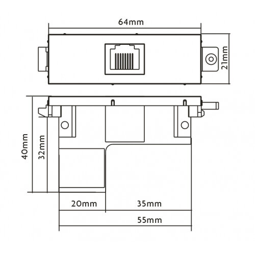 VISION TechConnect 3 RJ45 module - Modular facility plate snap-in - RJ ...