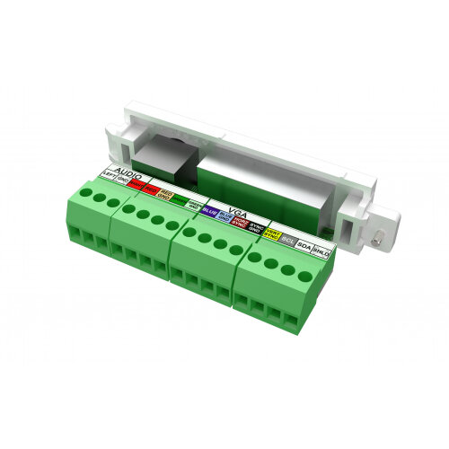 VISION TechConnect 3 VGA+3.5mm module - Modular facility plate snap-in ...