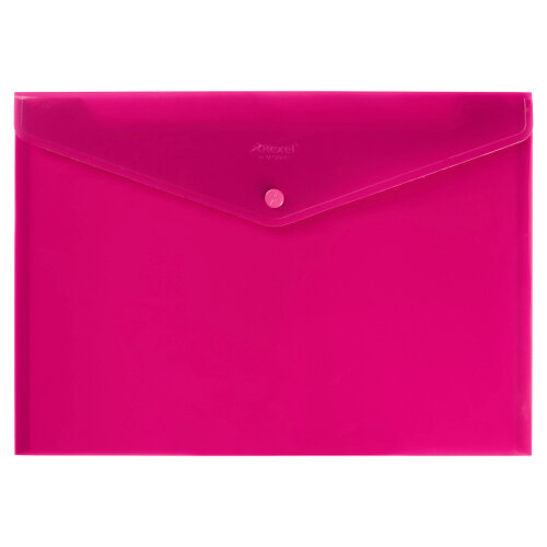 Rexel Popper Wallet Polypropylene A4 Translucent Red Ref 16129RD Pack ...