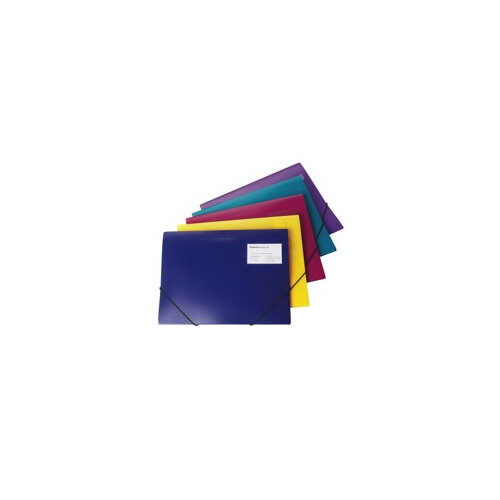 Rapesco Folio Wallet Polypropylene A4 Plus 3 Flap Elasticated Assorted ...