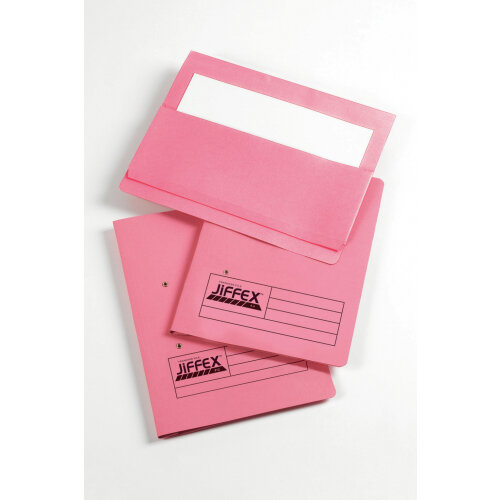 Rexel Jiffex Transfer File Manilla A4 315gsm Pink (Pack 50) 43247EAST ...