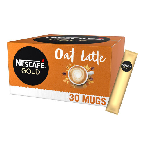 Nescafe Gold Oat Latte Instant Coffee Sachets 16g (Pack 30 ...