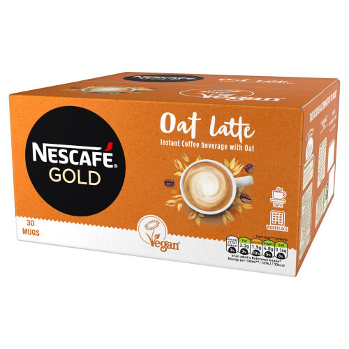 Nescafe Gold Oat Latte Instant Coffee Sachets 16g (Pack 30 ...