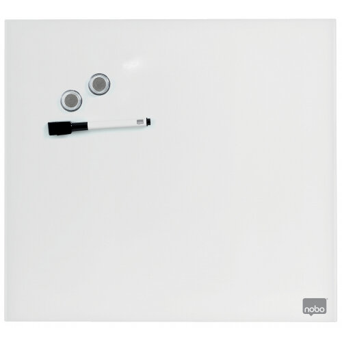 Nobo Magnetic Glass Whiteboard Tile 450x450mm White 1903957 ...
