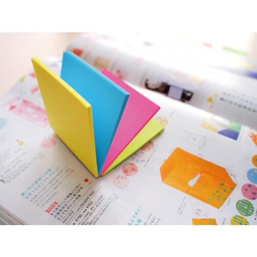 Stickn Magic Sticky Notes 76x76mm 100 Sheets Neon Colours (Pack 12 ...