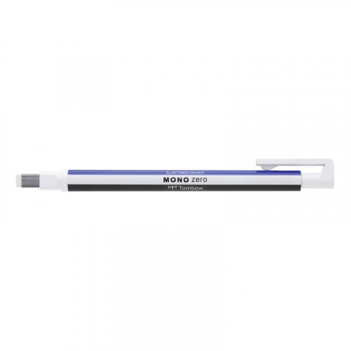 Tombow MONO Zero Refillable Eraser Pen Rectangular Tip White with White ...